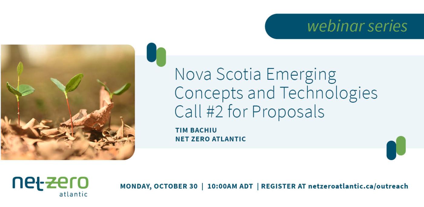 Nova Scotia Emerging Concepts and Technologies (ECT) – Call #2 for Proposals | Net Zero Atlantic